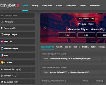 TonyBet Review - Ratings of Online Bookmakers, UK Bookies List, US ...